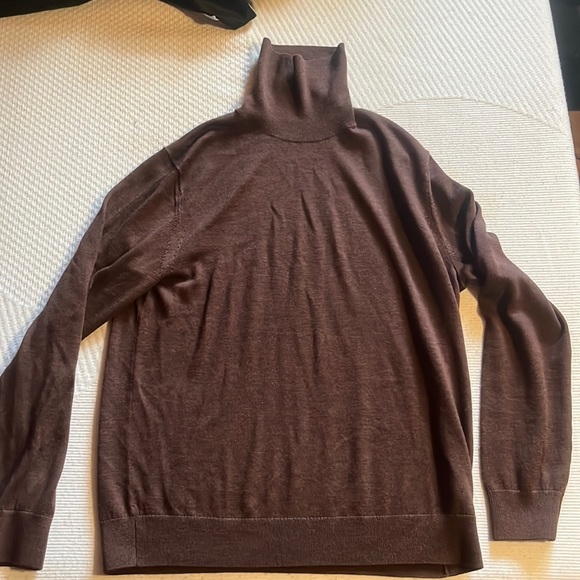 Sweaters | Mens Banana Republic Factory Brown Medium Turtleneck 10 Merino Wool | Poshmark